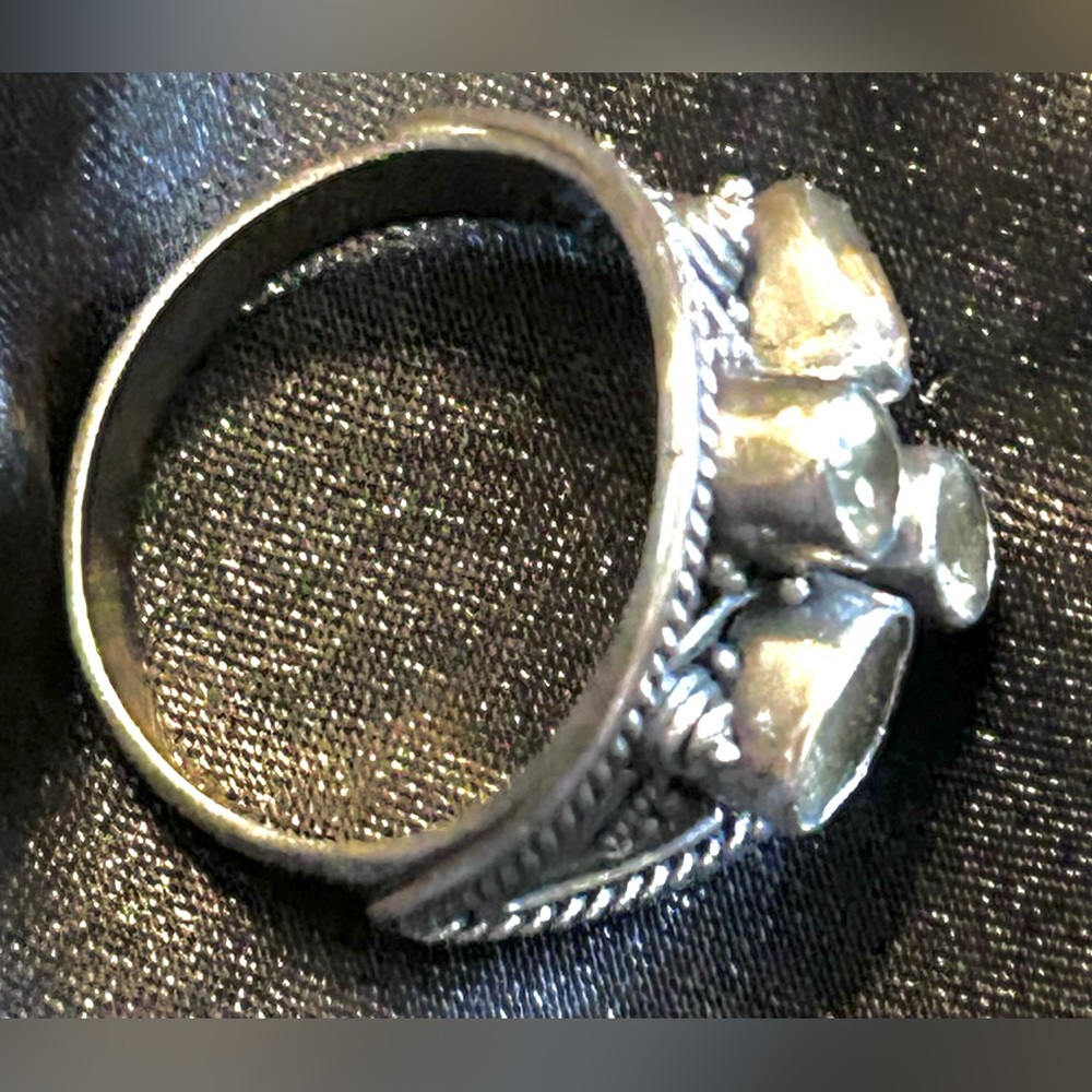 925 Etruscan Style Citrine Ring - Gem